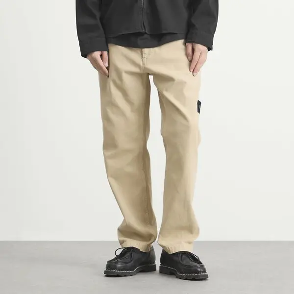 Stone Island Panama Cotton Work Pants - Desert
