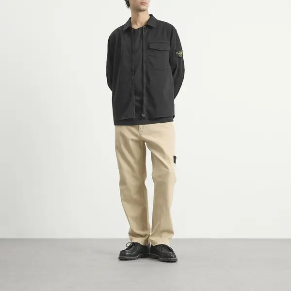 Stone Island Panama Cotton Work Pants - Desert