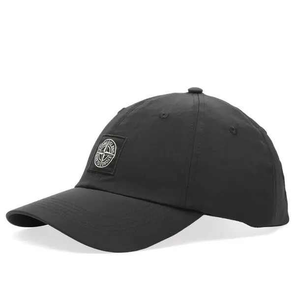 Stone Island Recycled Nylon Oxford Cap - Black