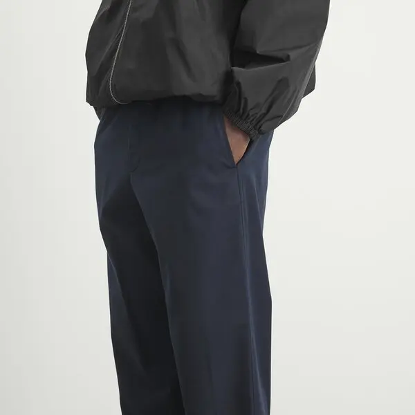 Dries Van Noten Cotton Wool Wide Leg Trouser