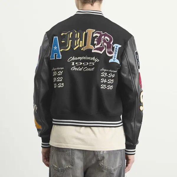 Amiri Varsity Patch Bomber Jacket