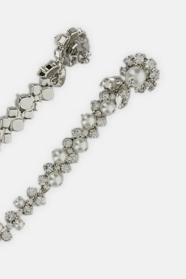 Simone Rocha Drop Effect Earrings - Silver
