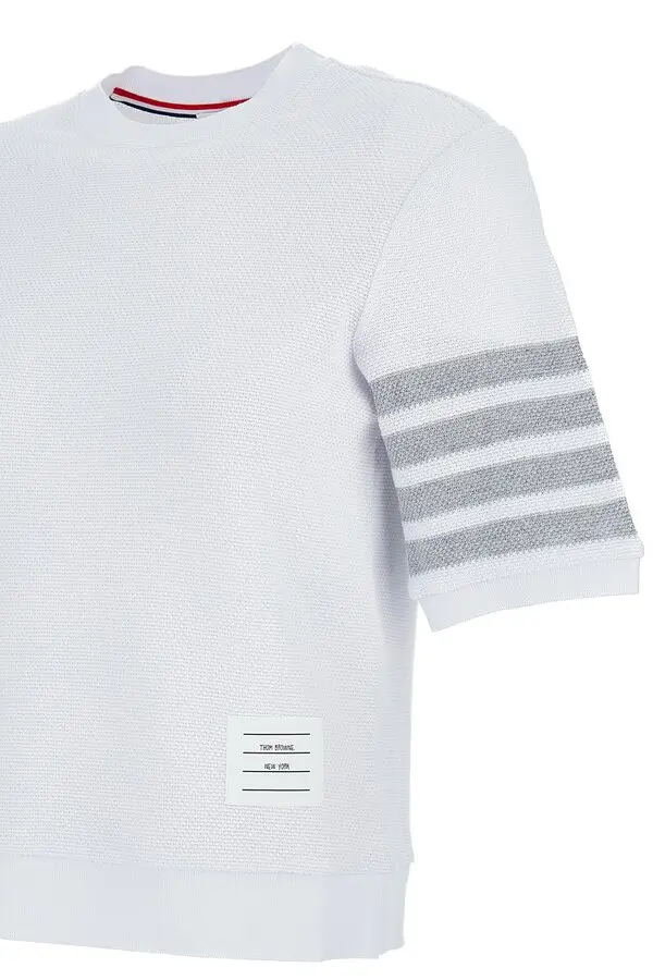 Thom Browne Piqué T-shirt - White