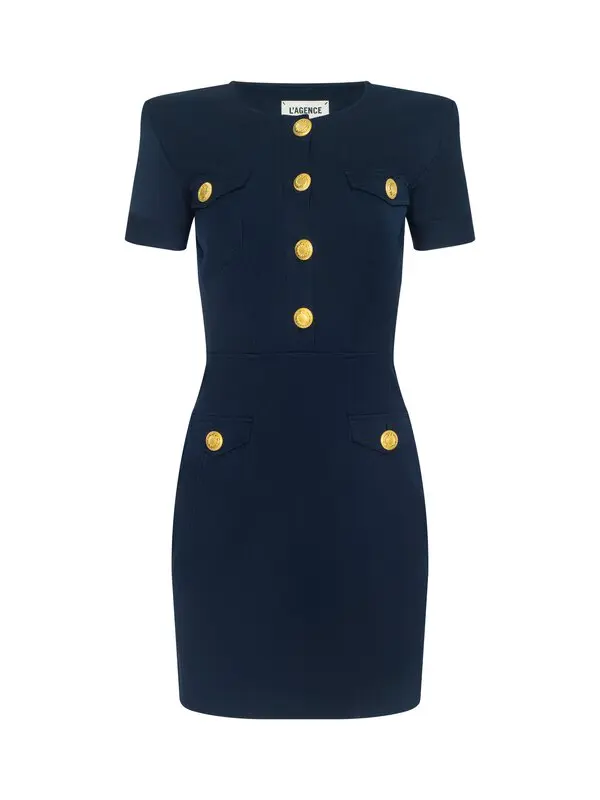 L'Agence Cori Mini Dress - Midnight