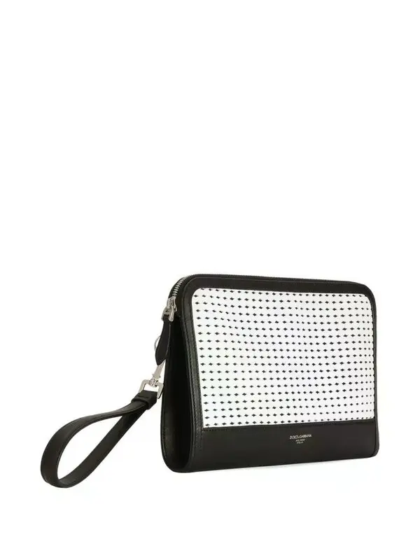 Dolce & Gabbana Atene Woven Clutch Bag