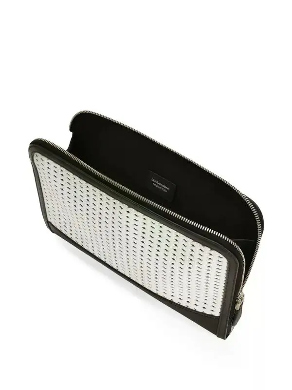 Dolce & Gabbana Atene Woven Clutch Bag