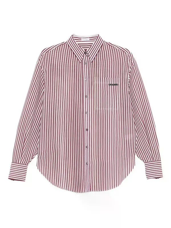 Brunello Cucinelli Striped-pattern Patch-pocket Shirt