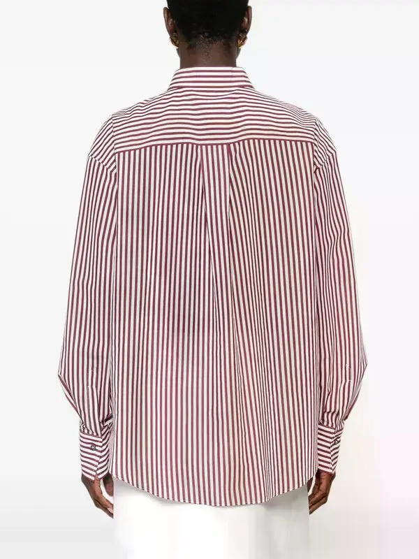 Brunello Cucinelli Striped-pattern Patch-pocket Shirt