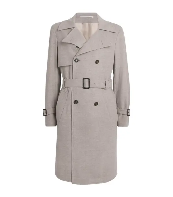 Eleventy Wool Double-breasted Pea Coat