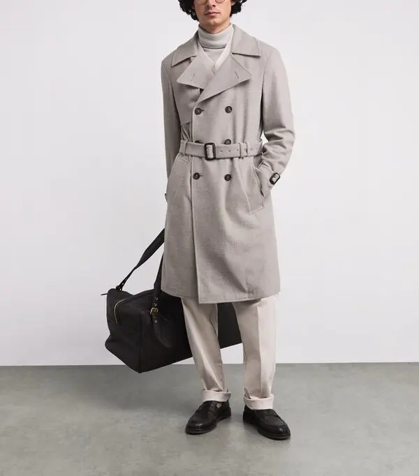 Eleventy Wool Double-breasted Pea Coat