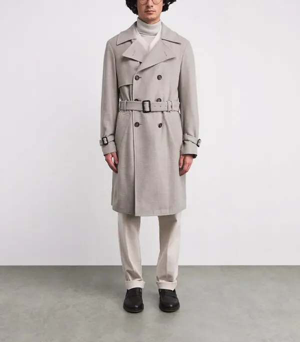 Eleventy Wool Double-breasted Pea Coat