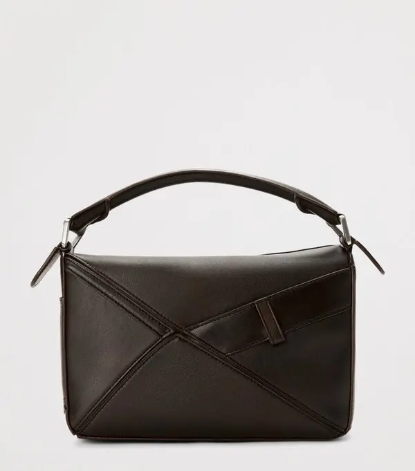 Loewe Small Calfskin Puzzle Panta Top-handle Bag - Brown