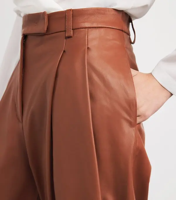 Eleventy Lambskin Trousers