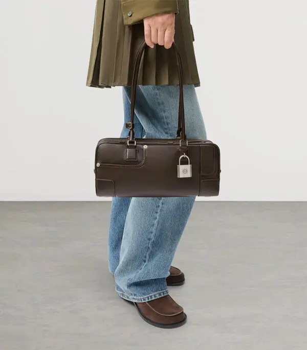 Loewe Calfskin Amazona 31 Panta Shoulder Bag - Brown