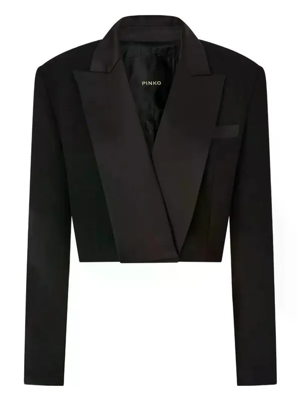 Pinko Shawl Lapel Cropped Jacket
