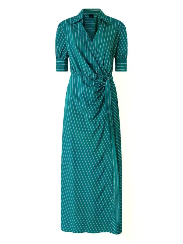 Pinko Striped Wrap Dress