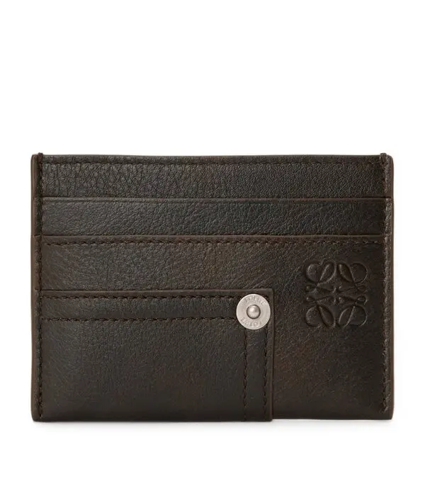 Loewe Calfskin Panta Card Holder - Brown