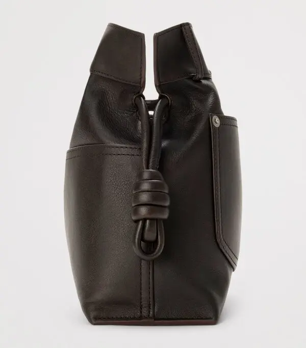 Loewe Medium Calfskin Flamenco Panta Clutch Bag - Brown