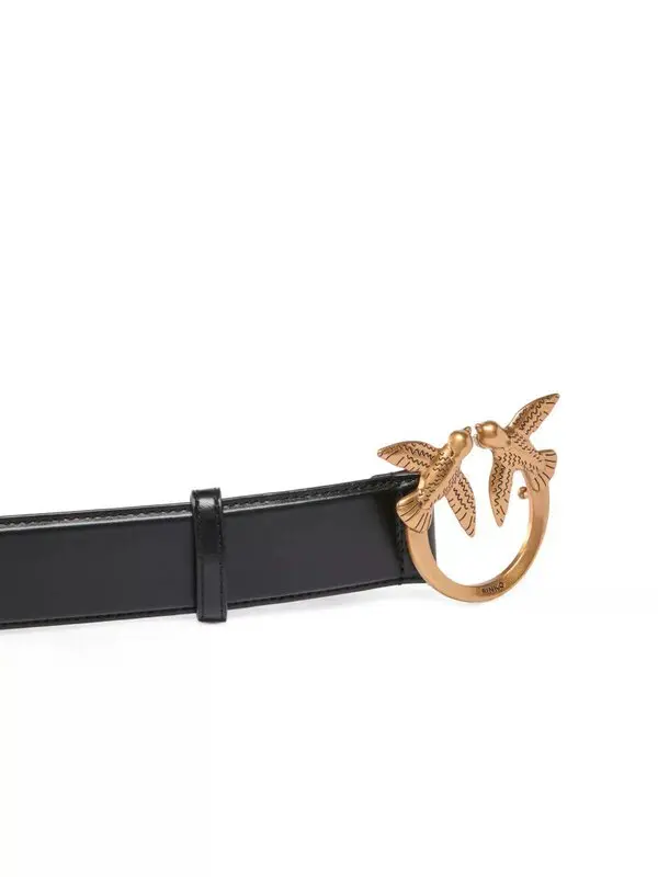 Pinko Bird Buckle Belt - Black