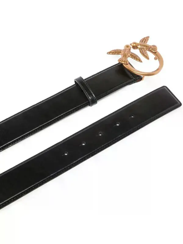 Pinko Bird Buckle Belt - Black