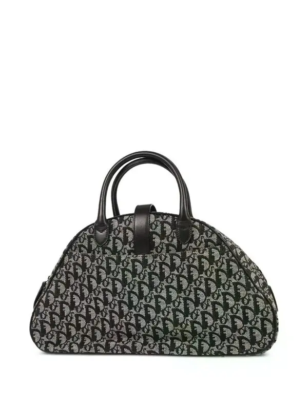 Dior 2002 Trotter Saddle Tote - Black