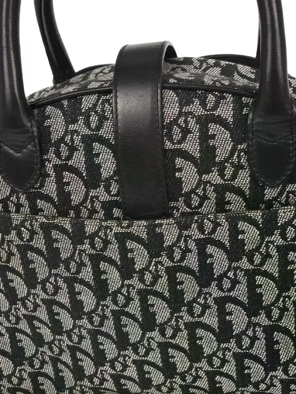 Dior 2002 Trotter Saddle Tote - Black