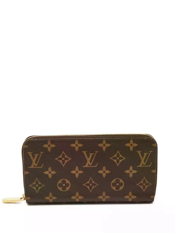 LOUIS VUITTON Monogram Coated Canvas Zippy Wallet - Brown