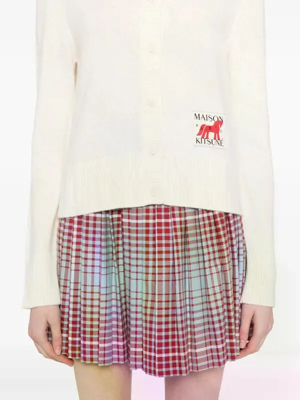 Maison Kitsuné Logo-patch Button-up Cardigan