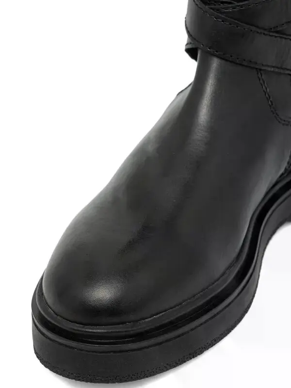 BLAUER. Hanna Buckle-strap Boots