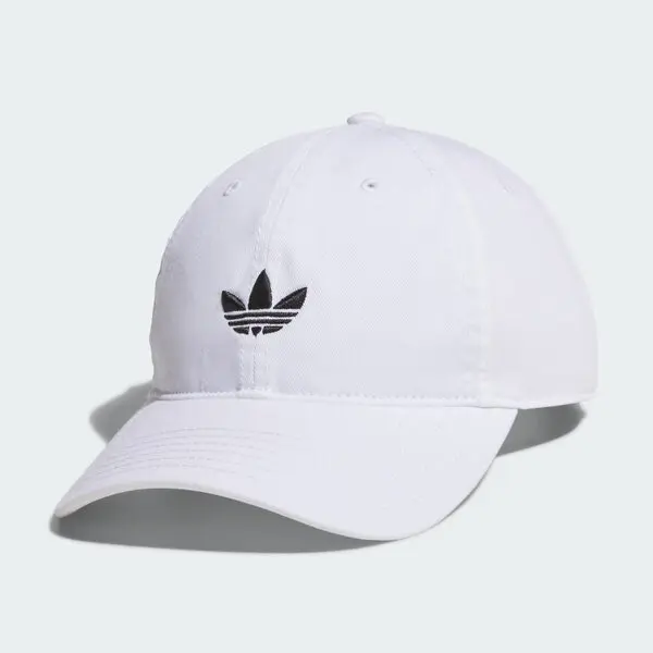 Adidas Relaxed Trefoil Strapback Hat - White / Black