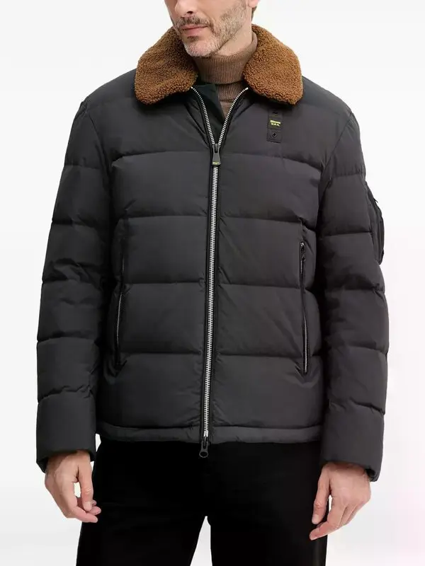 BLAUER. Teddy-collar Padded Jacket