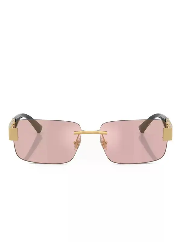 Versace Geometric-detail Sunglasses - Pink