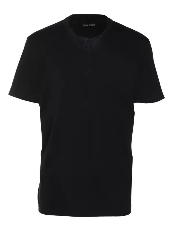 TOM FORD Jersey Crew-neck T-shirt - Black