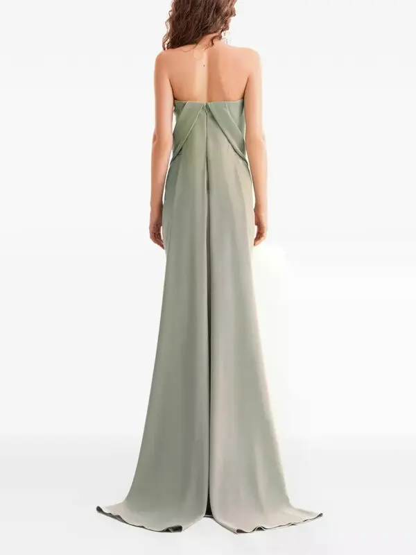 GEMY MAALOUF Strapless Draped Maxi Dress