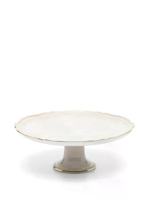 GINORI 1735 Oriente Italiano Floral-print Cake Stand - Neutrals
