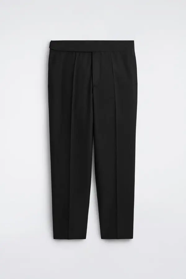 Cos Cummerbund-waist Wool Tapered Pants