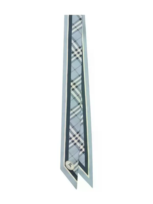Burberry Skinny Check Silk Scarf