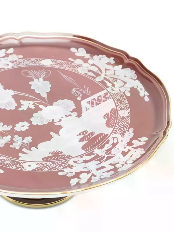 GINORI 1735 Oriente Italiano Floral-pedestal Cake Stand