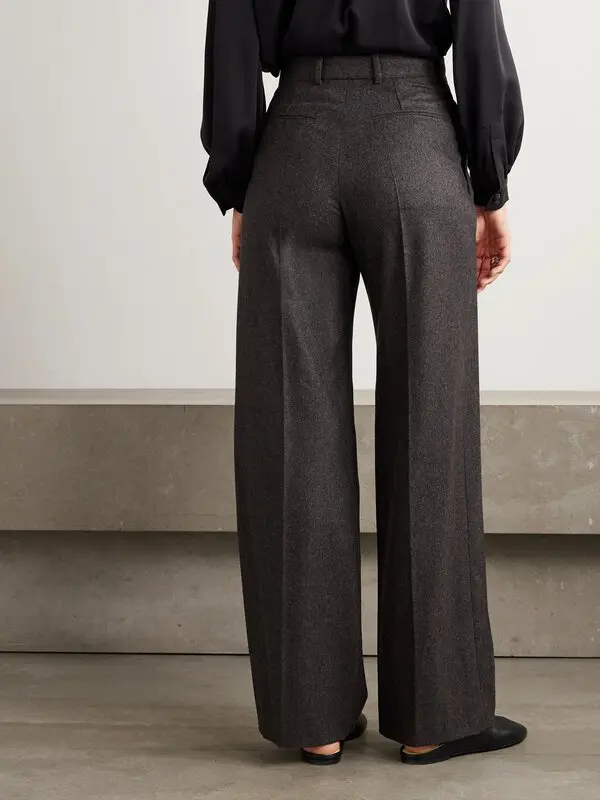 Carven Pleated Straight-leg Wool Pants