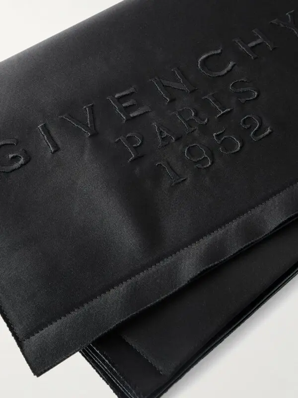 Givenchy Embroidered Satin Pouch