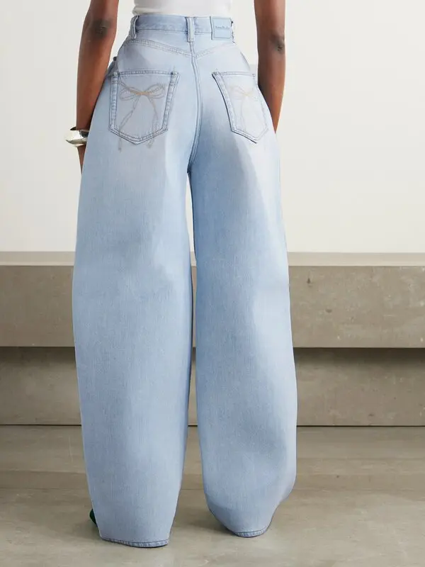 Acne Studios Padded High-rise Wide-leg Jeans