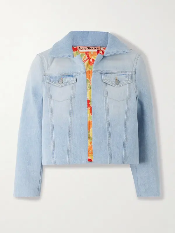 Acne Studios Cropped Denim Jacket