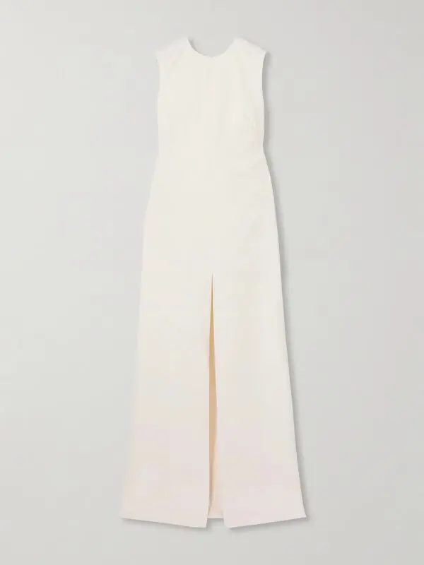 ivory brand dresses Genevieve Gold Dot Dress - Ivory main image 0