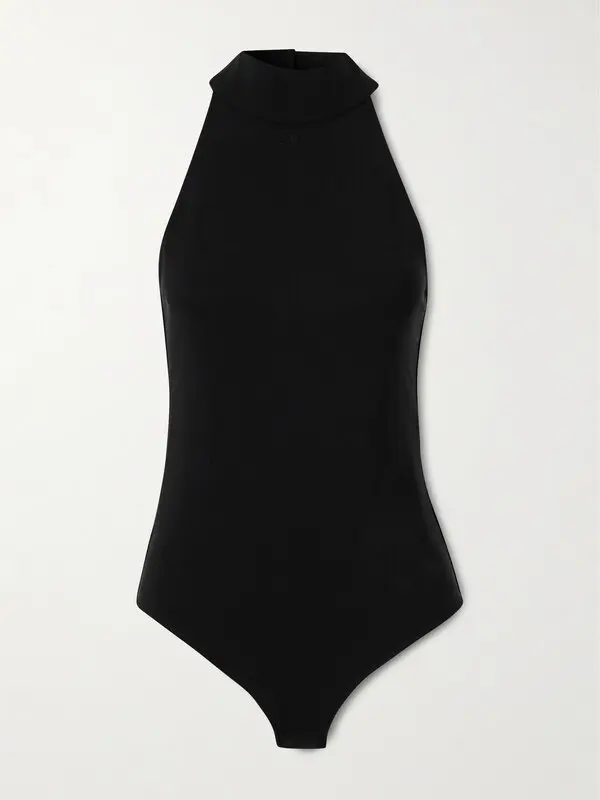 COURREGES Stretch-jersey Halterneck Bodysuit