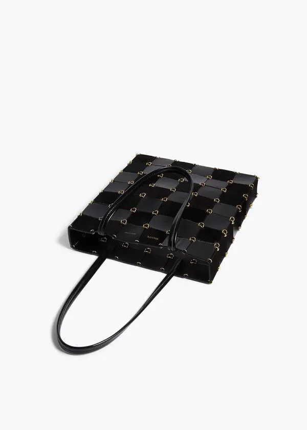 Khaite Small Emma Tote In Haircalf Multi Leather