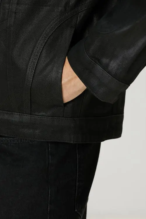 PCFG Shiny Coated Denim Jacket