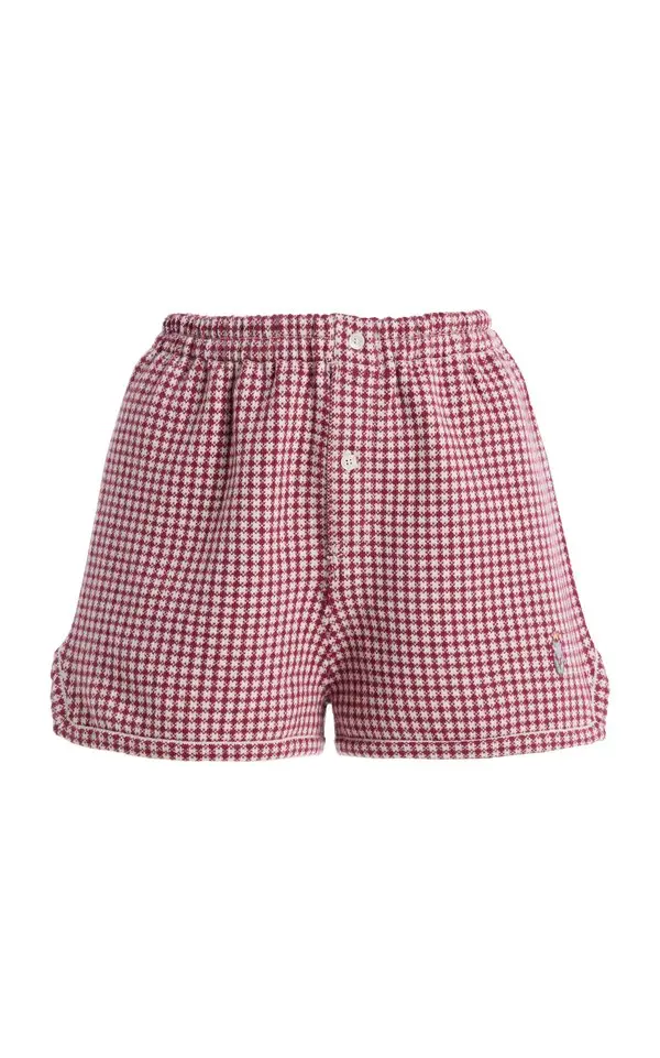 BARRIE Cashmere Shorts - Plaid