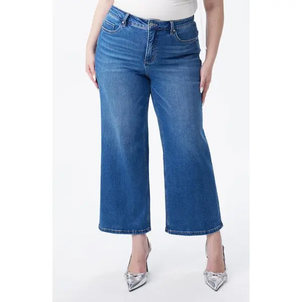 BAYEAS Straight Leg Ankle Jeans - Aether