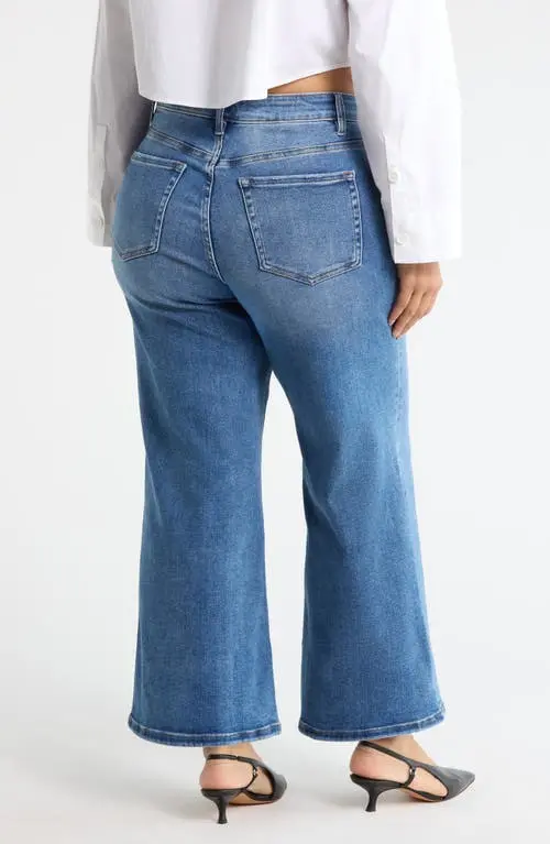 BAYEAS Lisa Wide-leg Jeans - Medium Blue