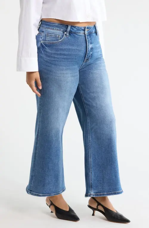 BAYEAS Lisa Wide-leg Jeans - Medium Blue